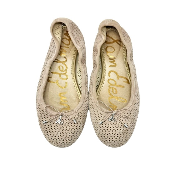 Sam Edelman | Shoes | Sam Edelman Felicia Leather Ballet Flats Tan Size ...
